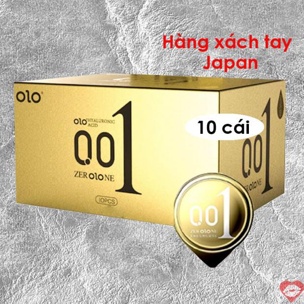 Bỏ sỉ Bao cao su OLO 0.01 gân gai - Siêu mỏng kéo dài thời gian - Hộp 10 cái nhập khẩu