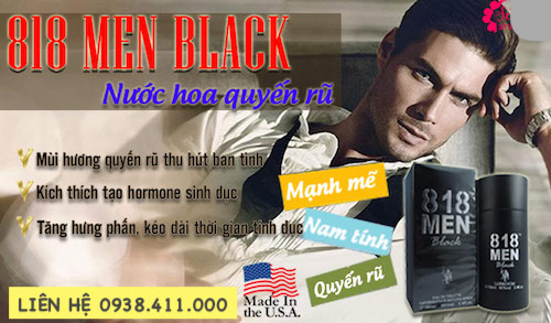 Nước hoa 818 Men USA mạnh mẽ kích thích ham muốn nữ giới